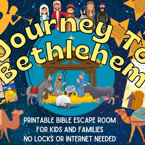 Christmas Bible Escape Room Game Journey to Bethlehem for - Etsy