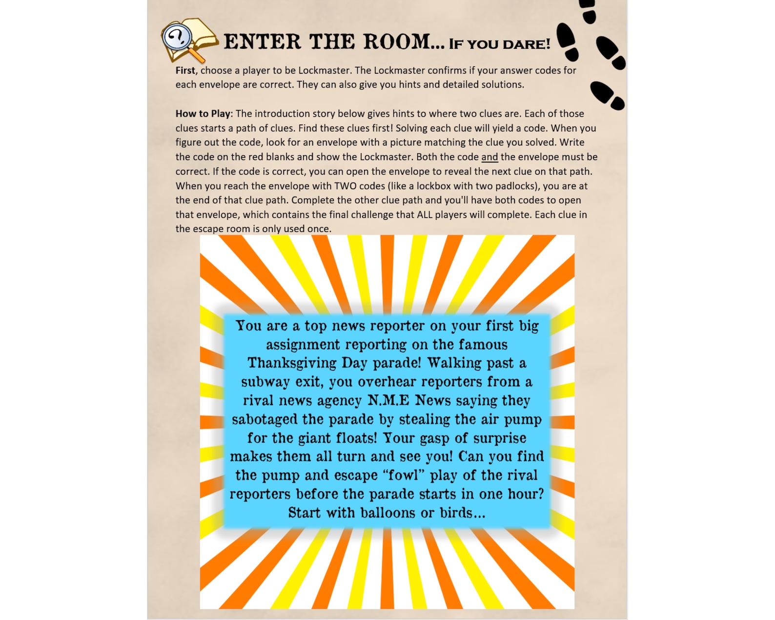 Thanksgiving Escape Room Game. Fun Printable Adventure for Kids and ...
