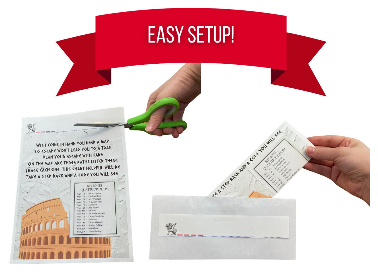 Gladiator Escape Room Game. Printable Adventure for Families, Adults ...