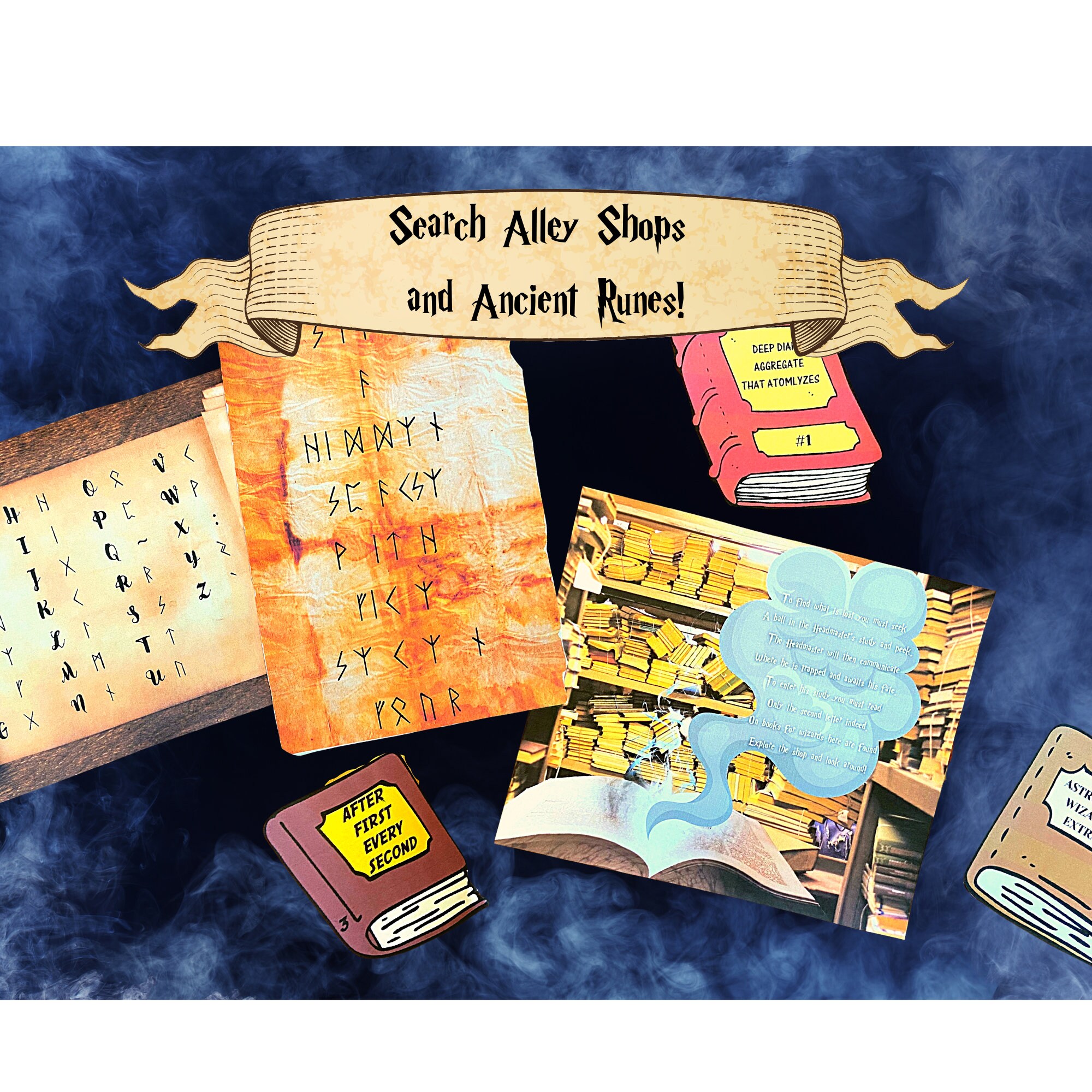 Wizard Escape Room Game. Adventure Party Game for Kids, Families ...