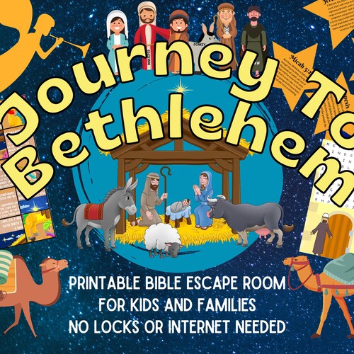 Bible Trivia Game Escape Room for Kids Printable Party - Etsy