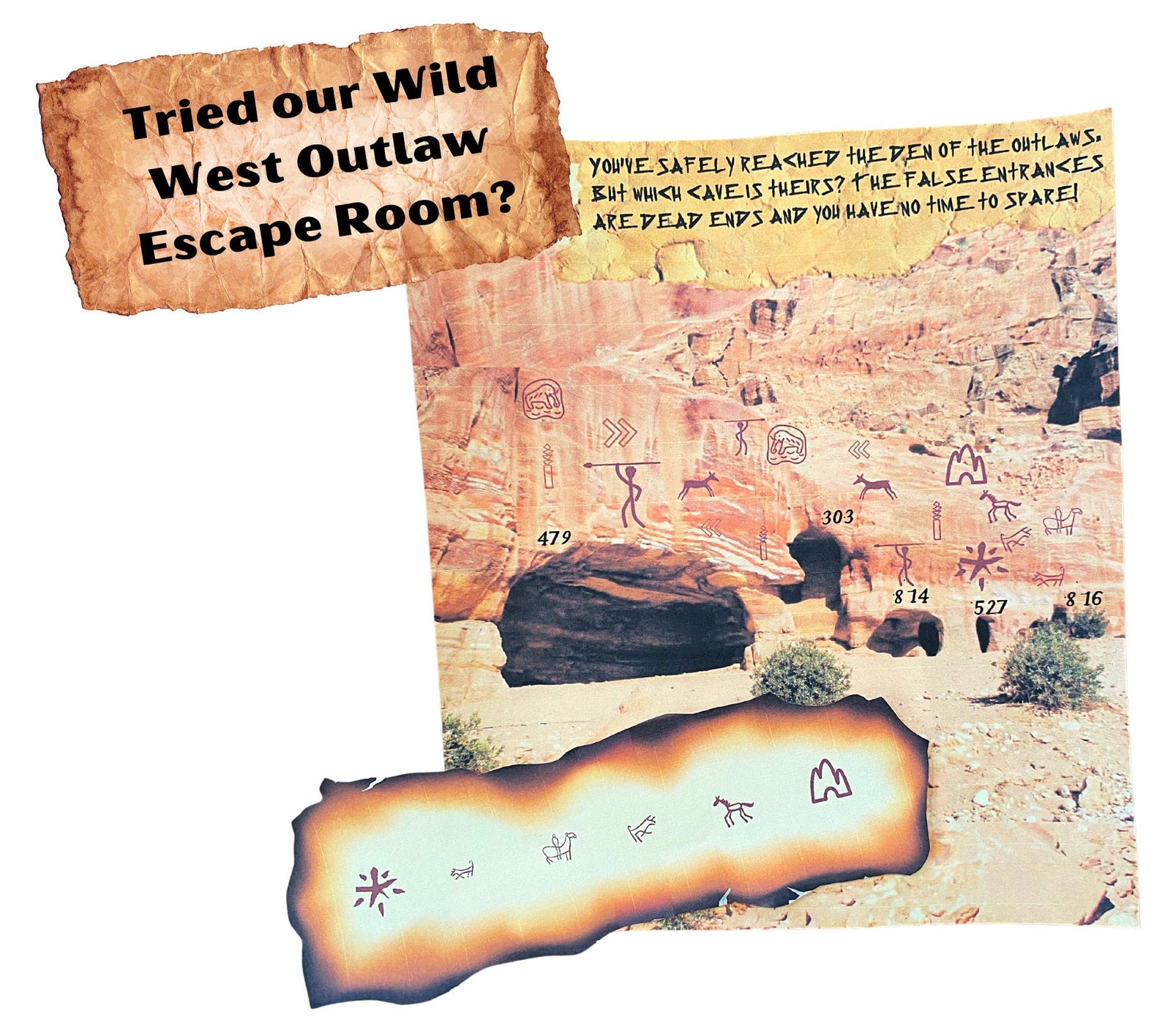 Wild West Escape Room Game. Outlaw Adventure Printable Party - Etsy