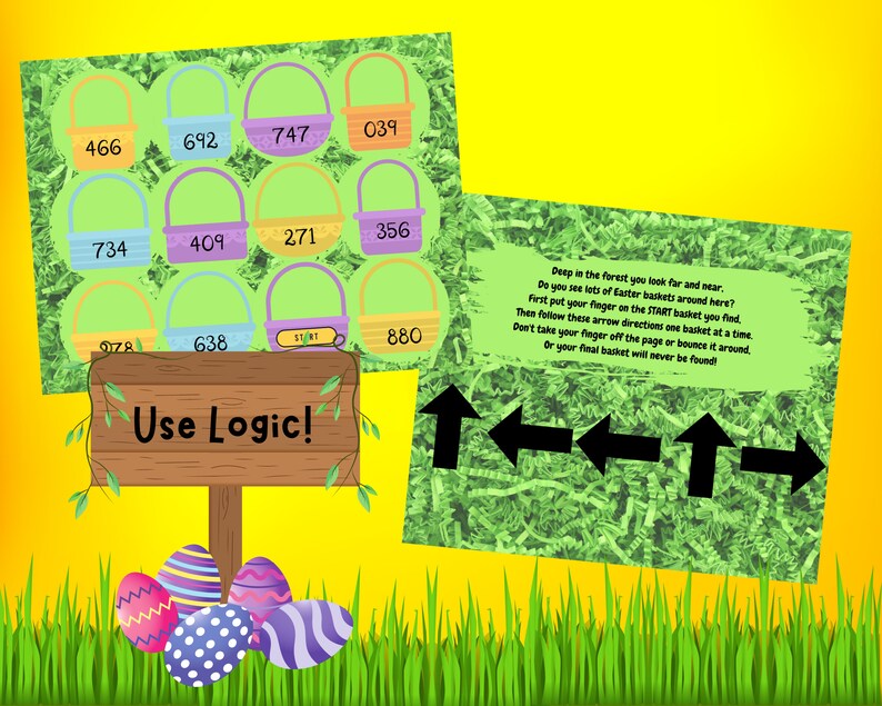 Easter Bunny Rescue Escape Room Game | Printable Party Adventure Game ...