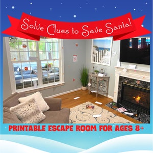 Save Santa! Escape Room Game. Christmas Printable Party for Kids and ...