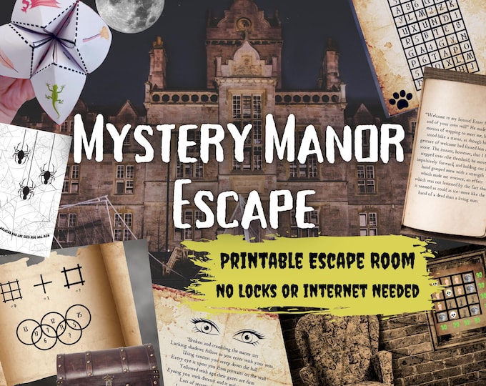 Escape Room in a Box. Easy to Set up Home Escape Room Kit With Props ...