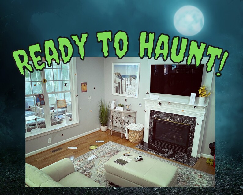 Printable Escape Room. Haunted Graveyard Adventure Game for Families ...