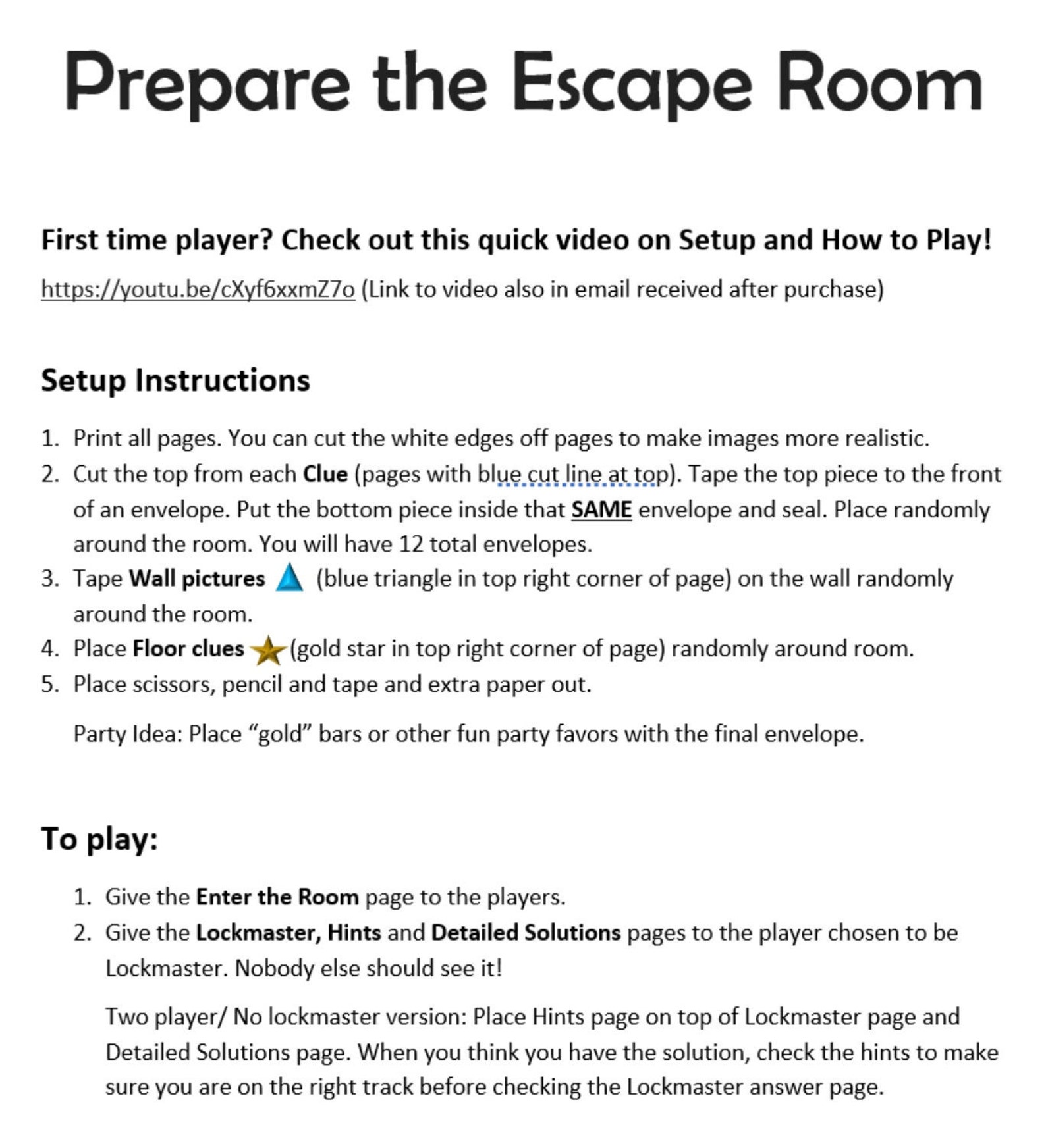 Wild West Escape Room Game. Outlaw Adventure Printable Party Game for ...