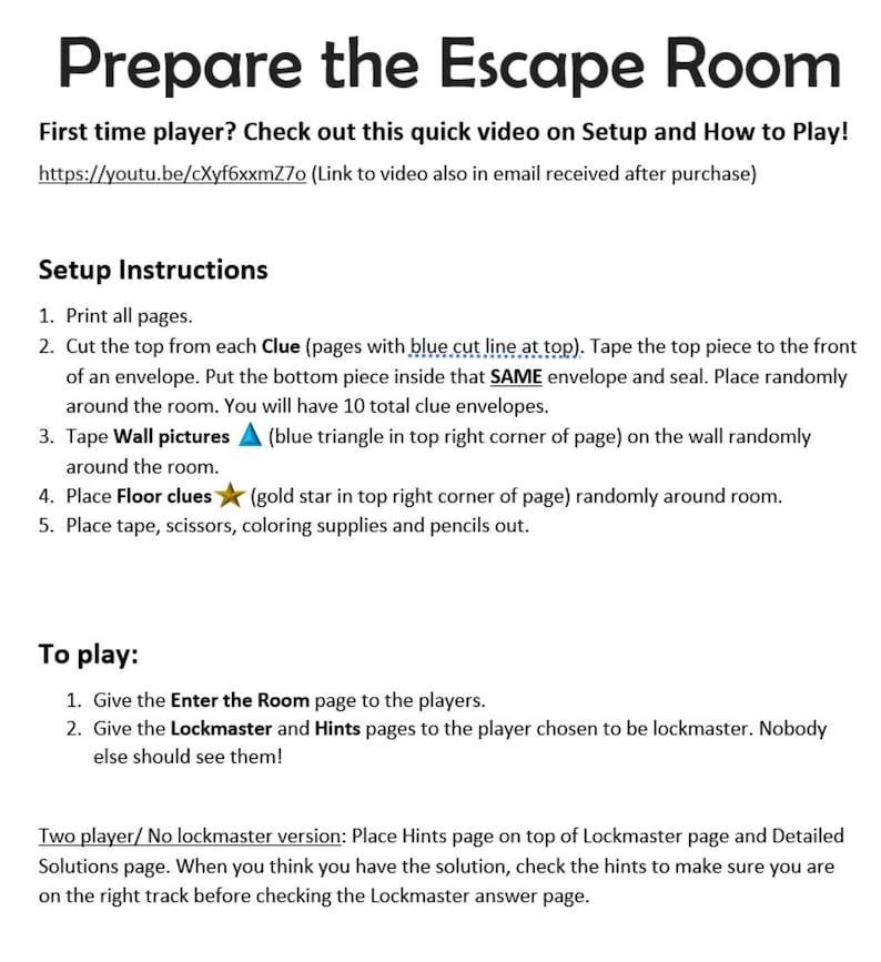 Kids Party Game Escape Room. Building Brick Adventure Printable Party ...
