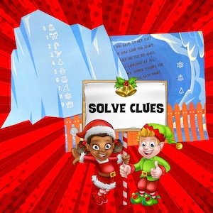 Kids Escape Room Game | Reindeer Printable Party Game for Kids and ...