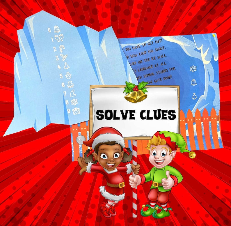 Kids Escape Room Game | Reindeer Printable Party Game for Kids and ...