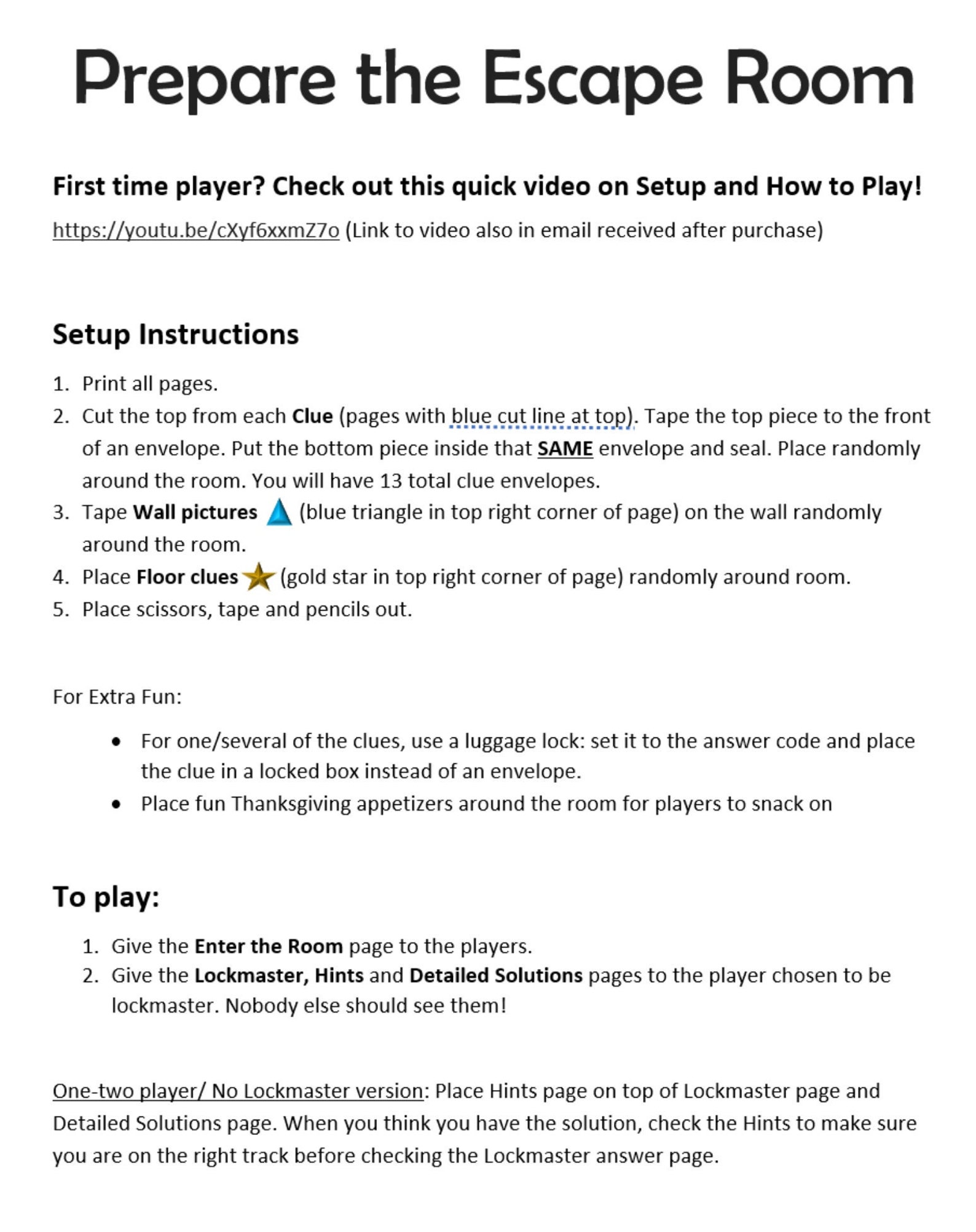 Turkey Escape Room Game Thanksgiving Printable Party for - Etsy