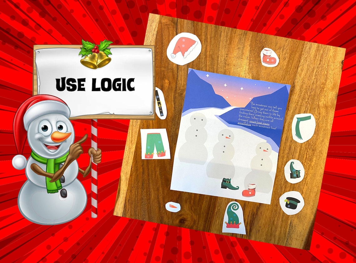 Kids Escape Room Game Reindeer Printable Party Game for Kids - Etsy