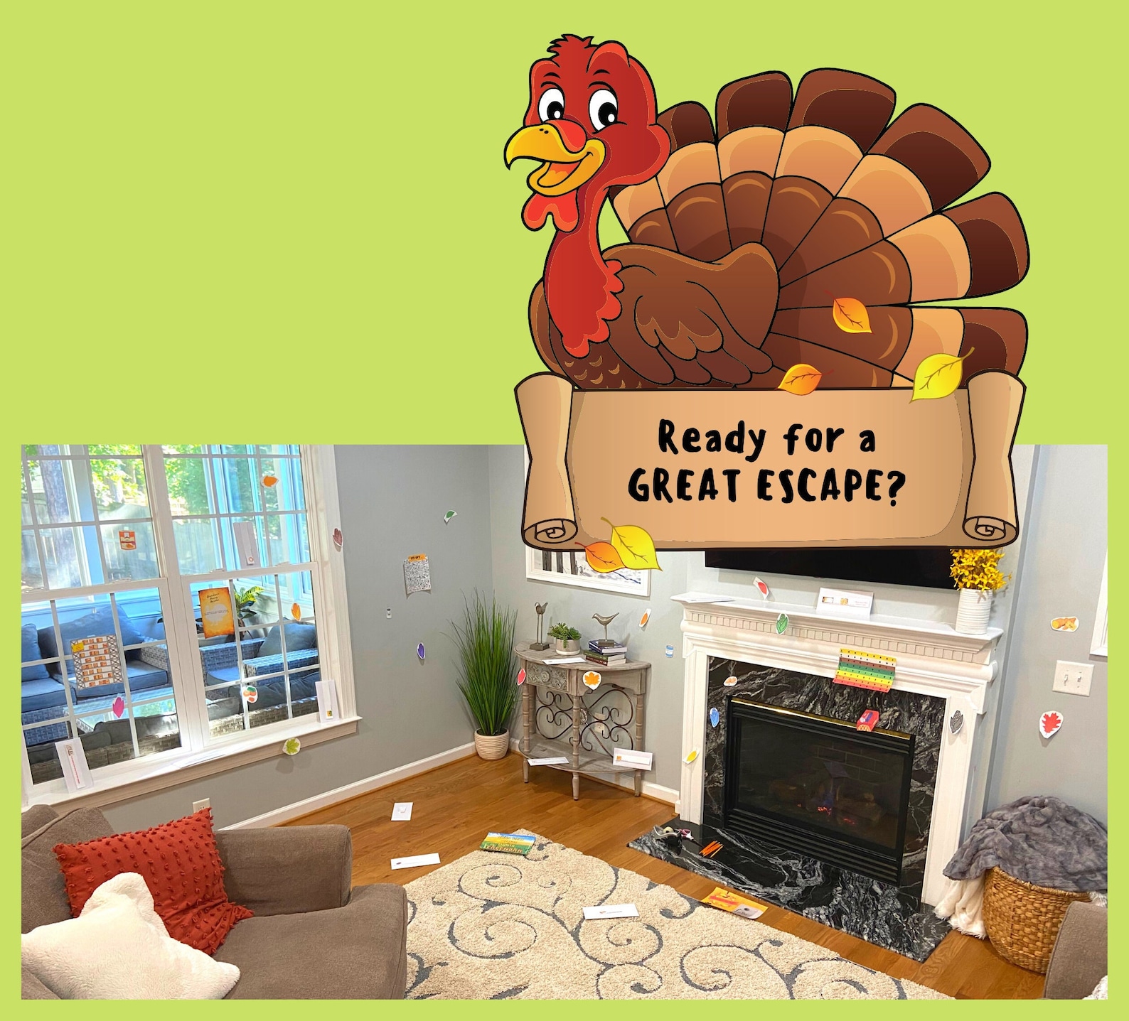 Turkey Escape Room Game Thanksgiving Printable Party for | Etsy