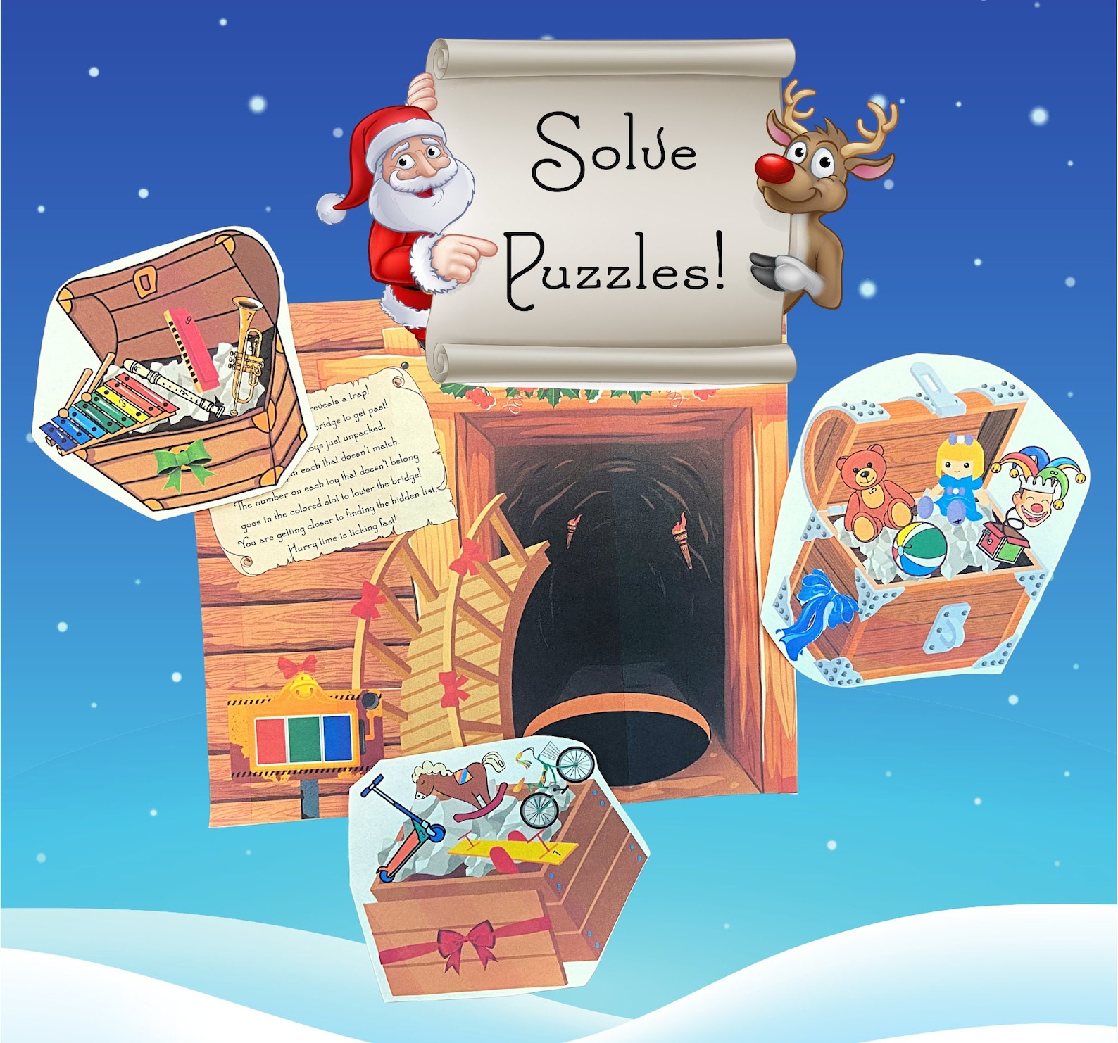 Save Santa Escape Room Game. Christmas Printable Party for | Etsy