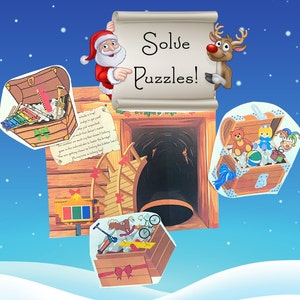 Save Santa! Escape Room Game. Christmas Printable Party for Kids and ...