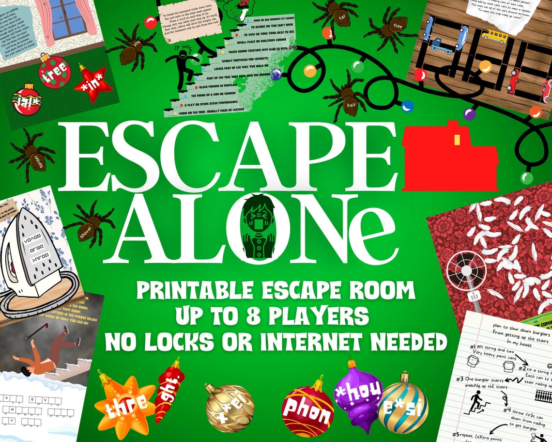 ESCAPE Alone Escape Room Game. Printable Adventure for Kids - Etsy
