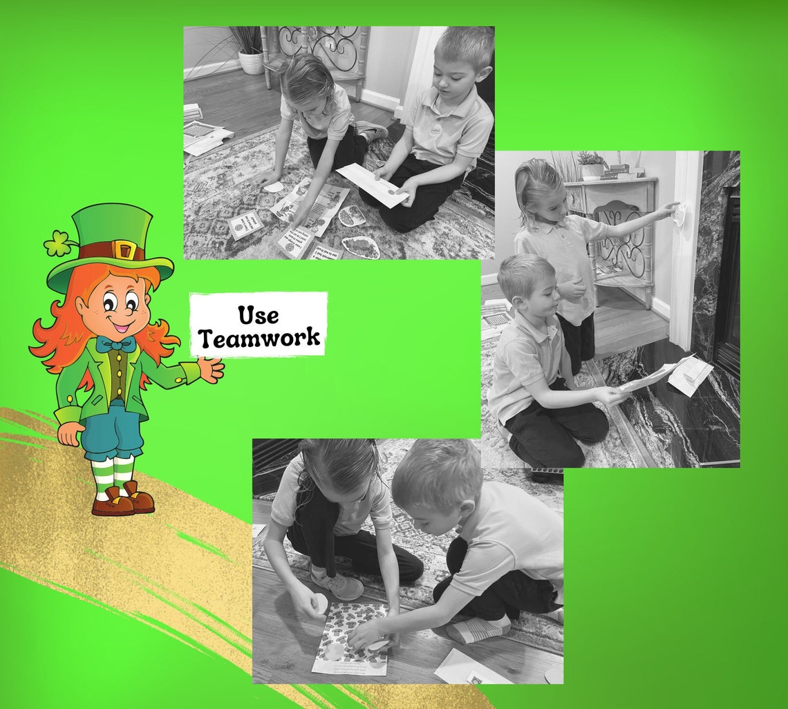 St Patrick's Day Leprechaun Kids Escape Room | Printable Adventure Game ...