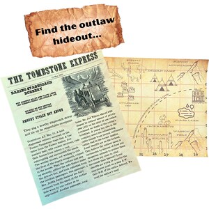 Wild West Escape Room Game. Outlaw Adventure Printable Party Game for ...