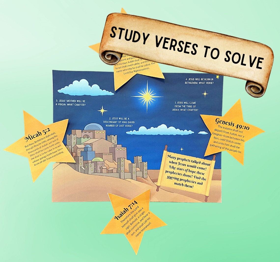 Christmas Bible Escape Room Game Journey to Bethlehem for - Etsy