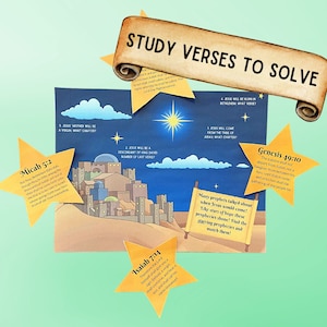 Christmas Bible Escape Room Game | Journey to Bethlehem for Kids and ...