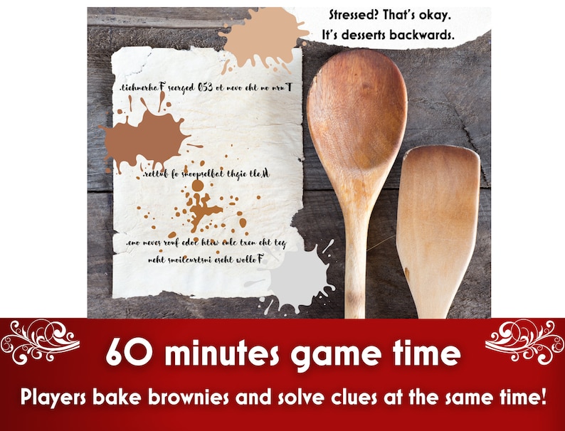 Escape Room Game. Baking Adventure Printable Party Game for | Etsy Canada