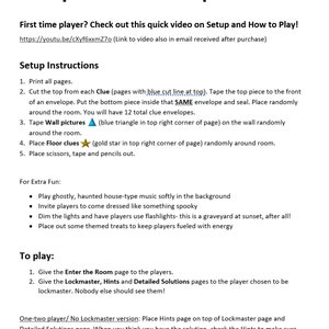 Printable Escape Room. Haunted Graveyard Adventure Game for Families ...