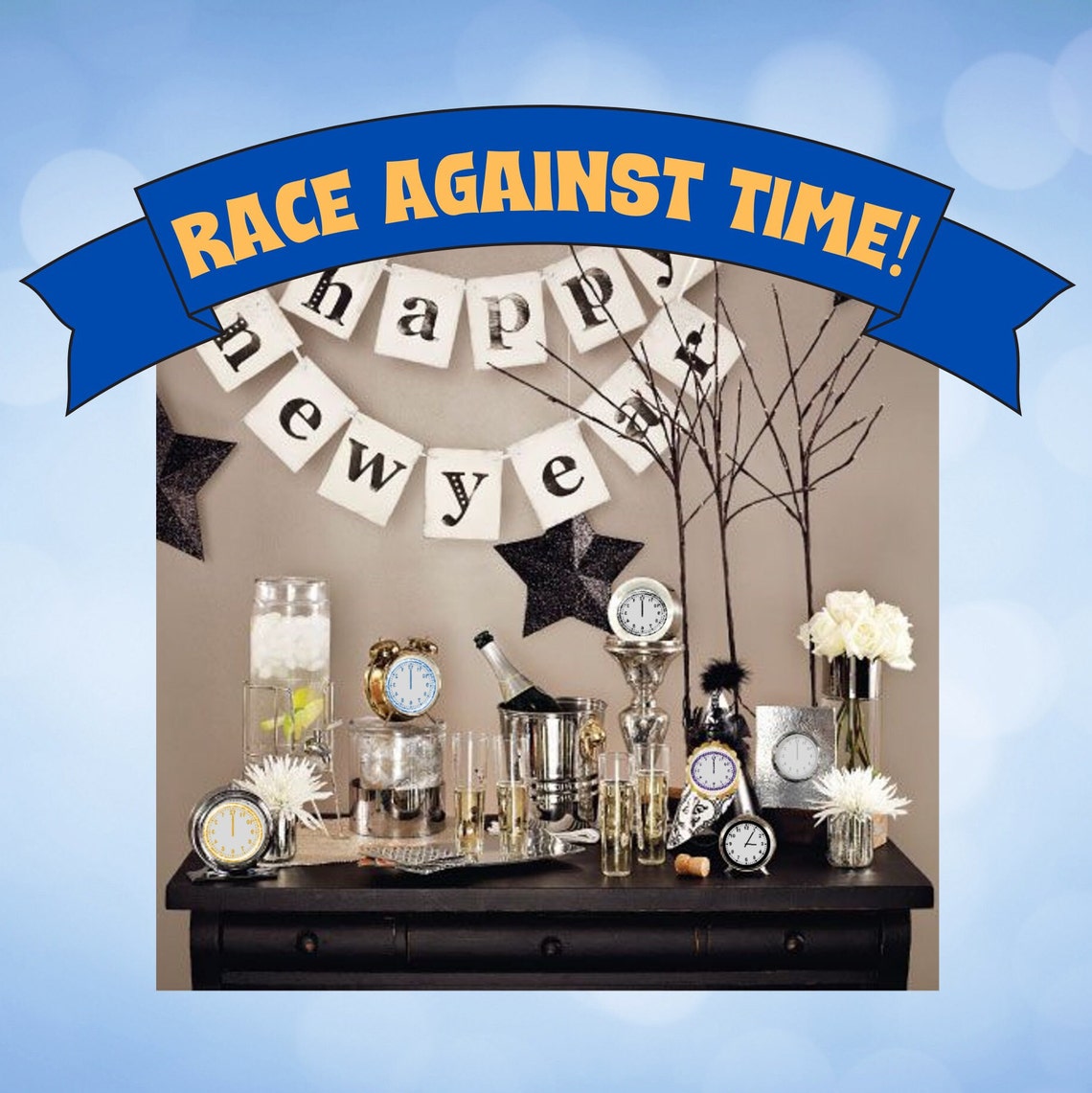 New Years Escape Room Game. Adventure Party Game Printable for | Etsy