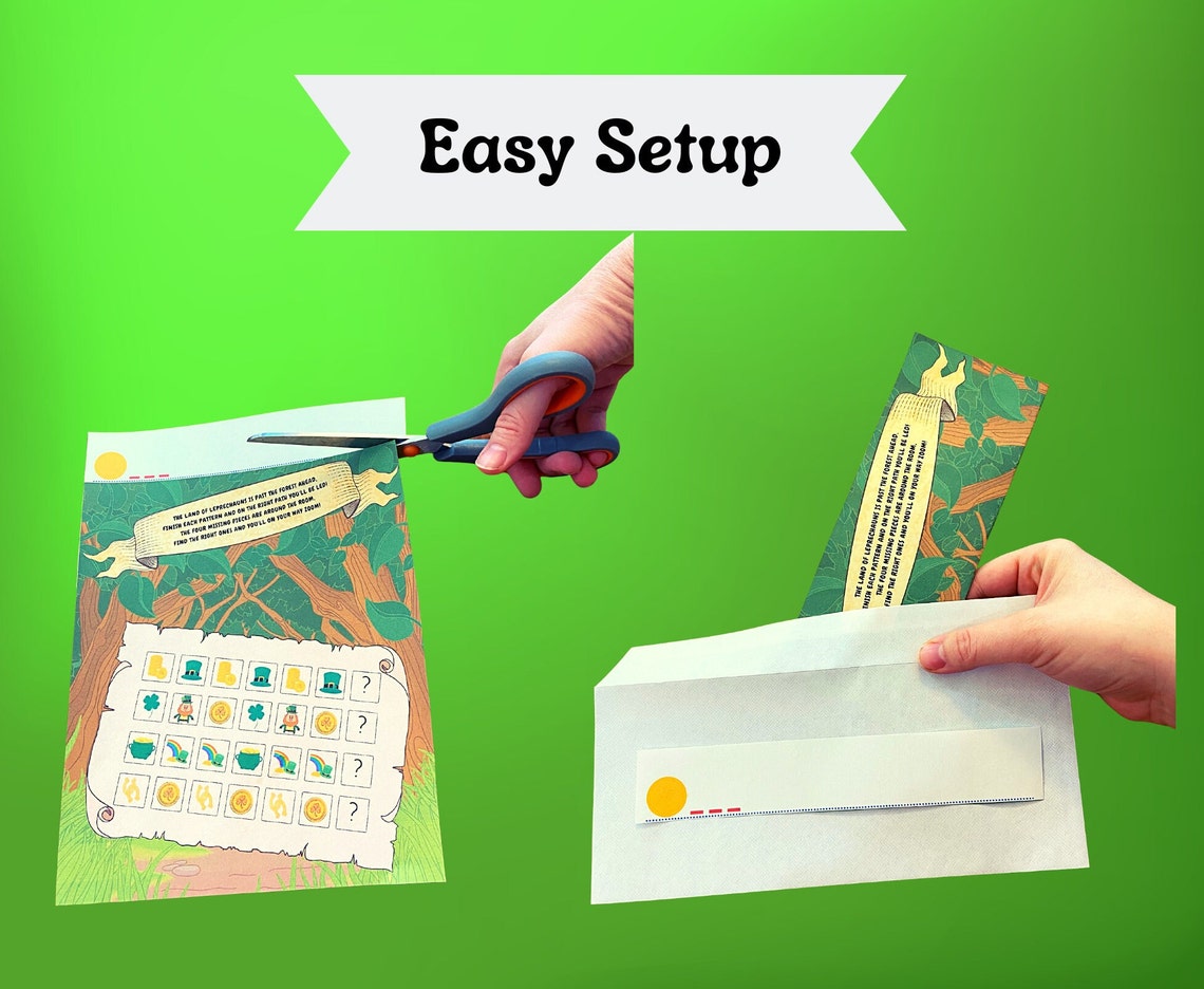 St Patrick's Day Leprechaun Kids Escape Room Printable - Etsy