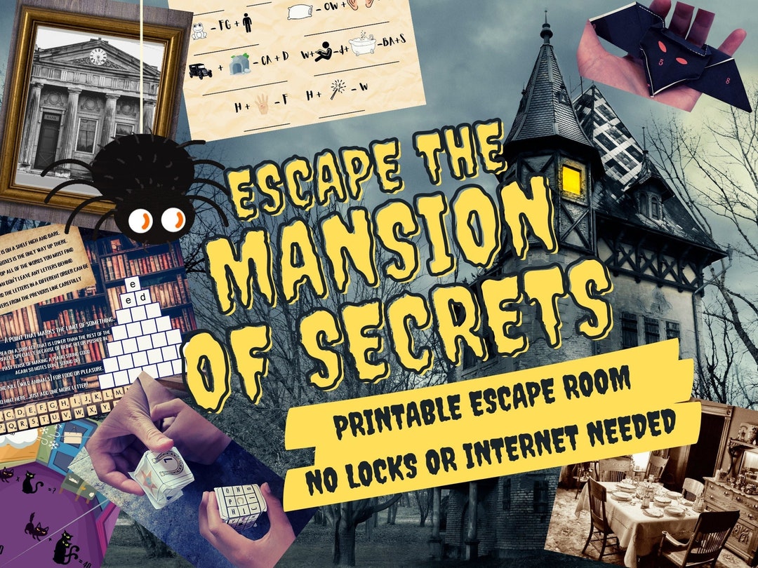 Escape Room Game. Mansion of Secrets Adventure Game for Families, Kids ...