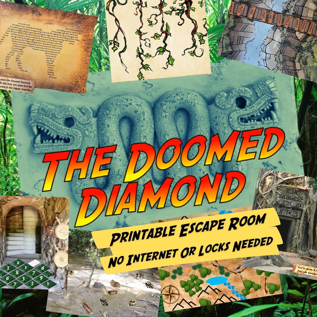 Jungle Adventure Escape Room Game. Printable Party Game in Search of ...