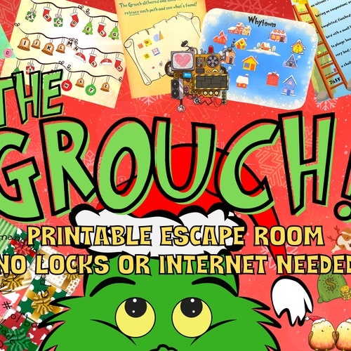 Christmas Escape Room Game for Kids DIY. Escape Room Kit - Etsy