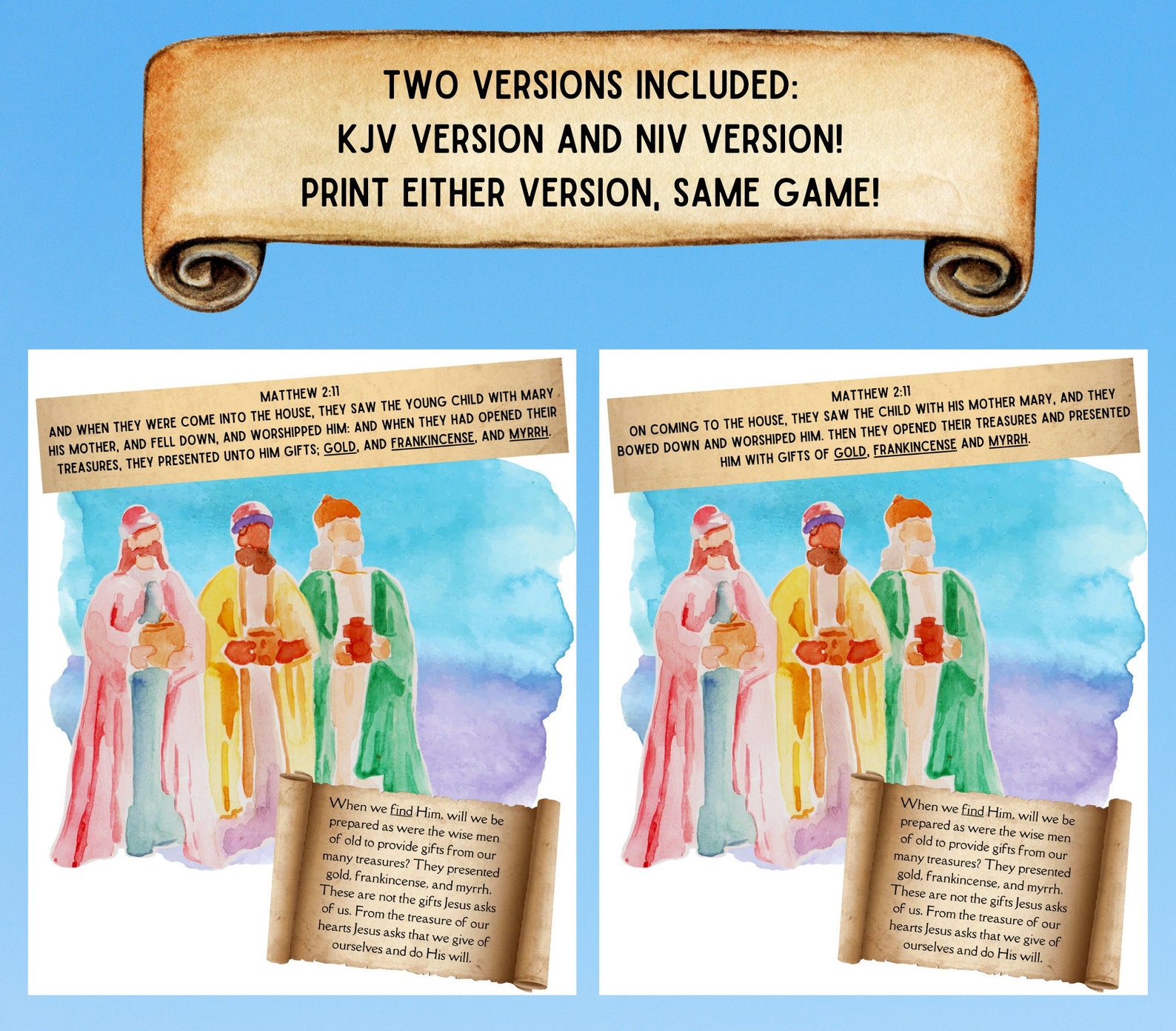 Christmas Bible Escape Room Game | Journey to Bethlehem for Kids and ...