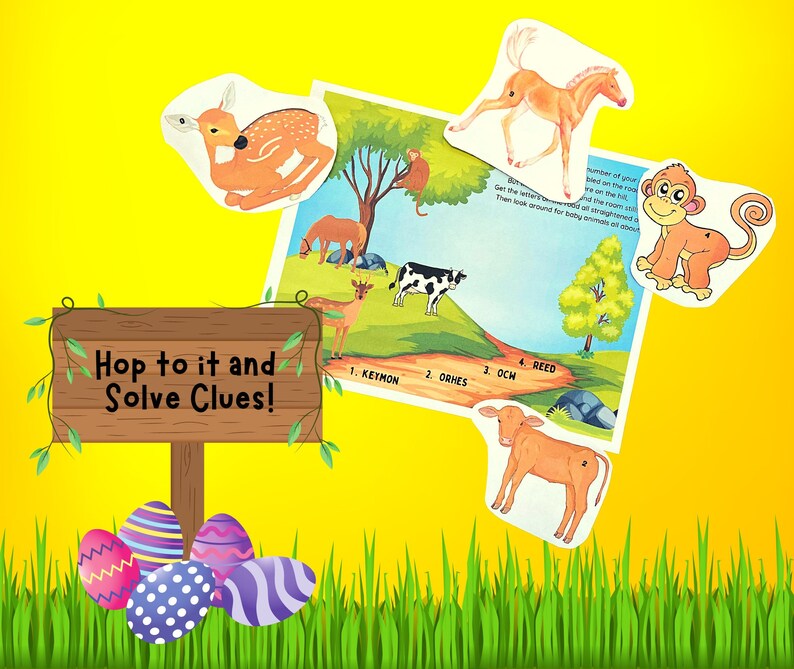 Easter Bunny Rescue Escape Room Game Printable Party | Etsy