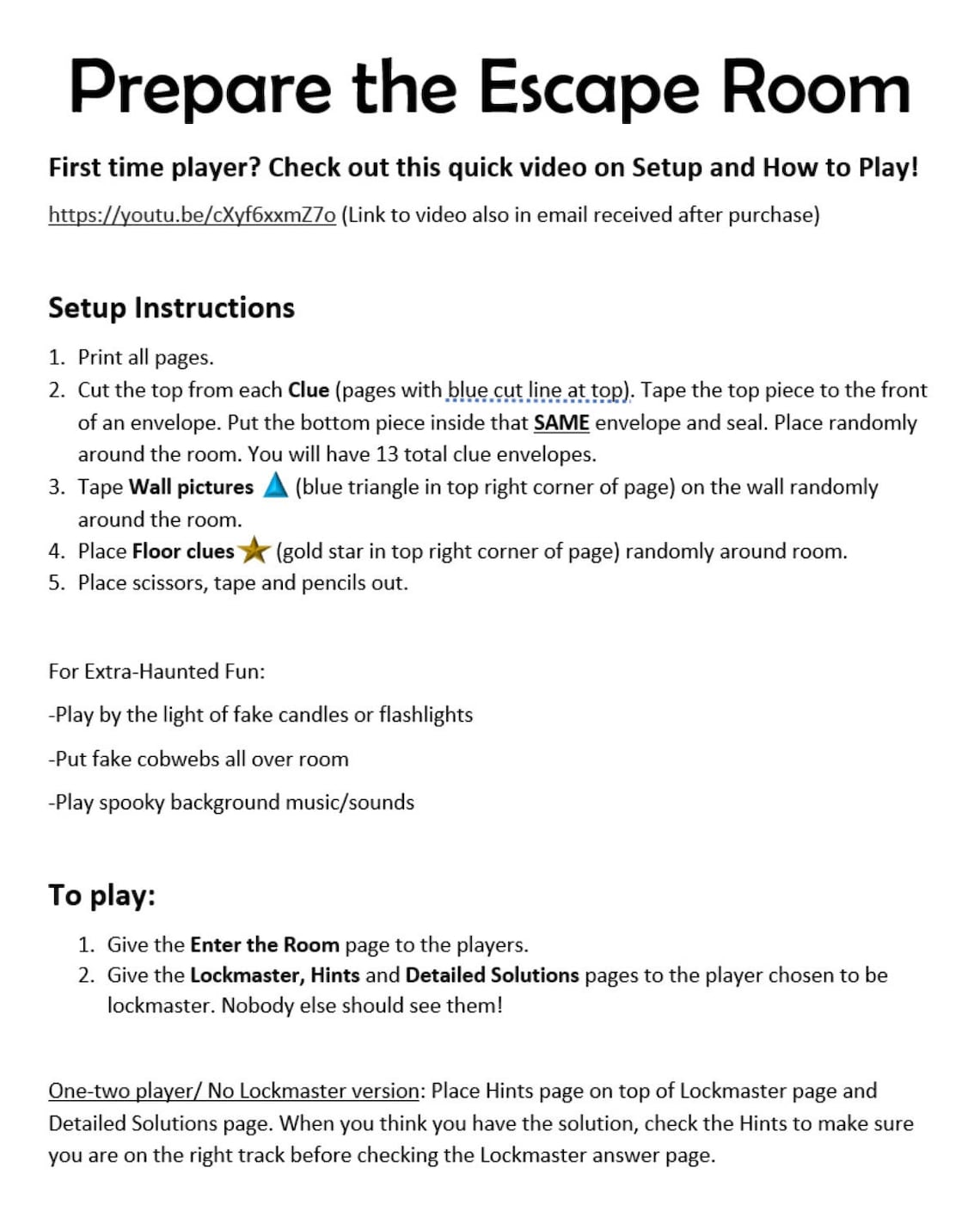 Escape Room Game. Mystery Manor Printable Adventure for | Etsy UK