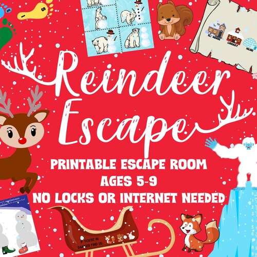 Christmas Escape Room for Kids Printable Party Game - Etsy