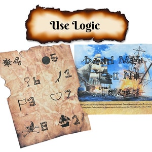 Pirate Escape Room Game. Treasure Adventure Printable Party Game for ...