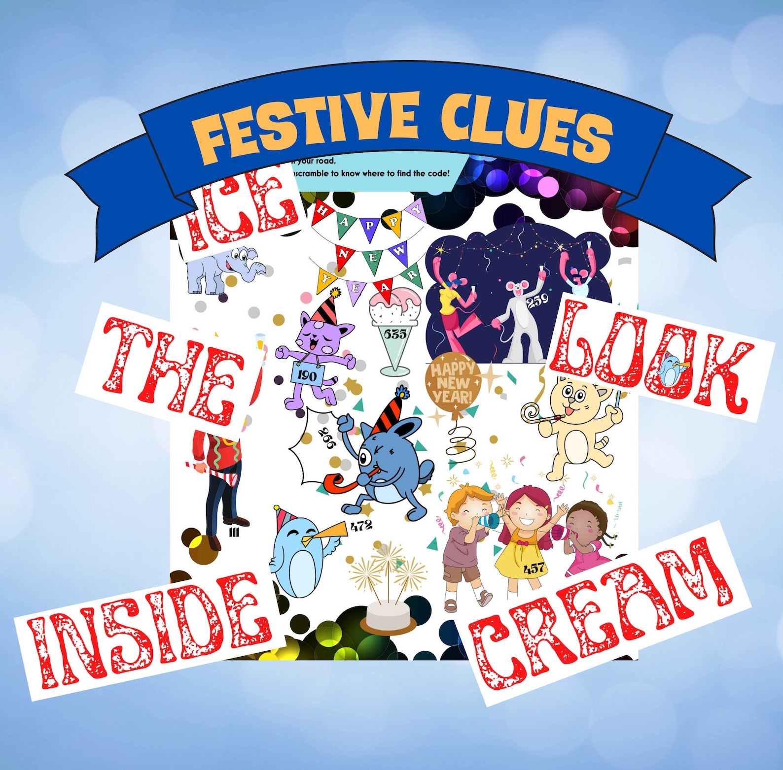 New Years Escape Room Game. Adventure Party Game Printable for Kids ...