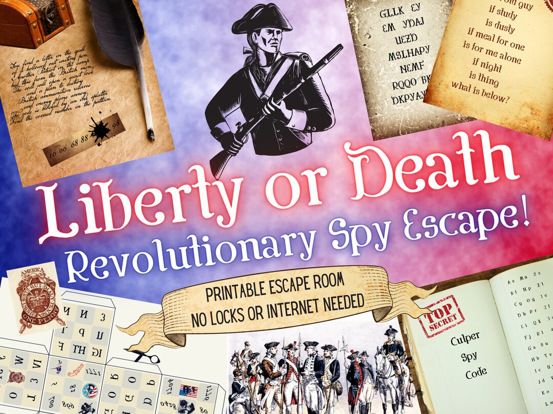 Spy Escape Room. Revolutionary War Adventure Game for Families, Adults ...