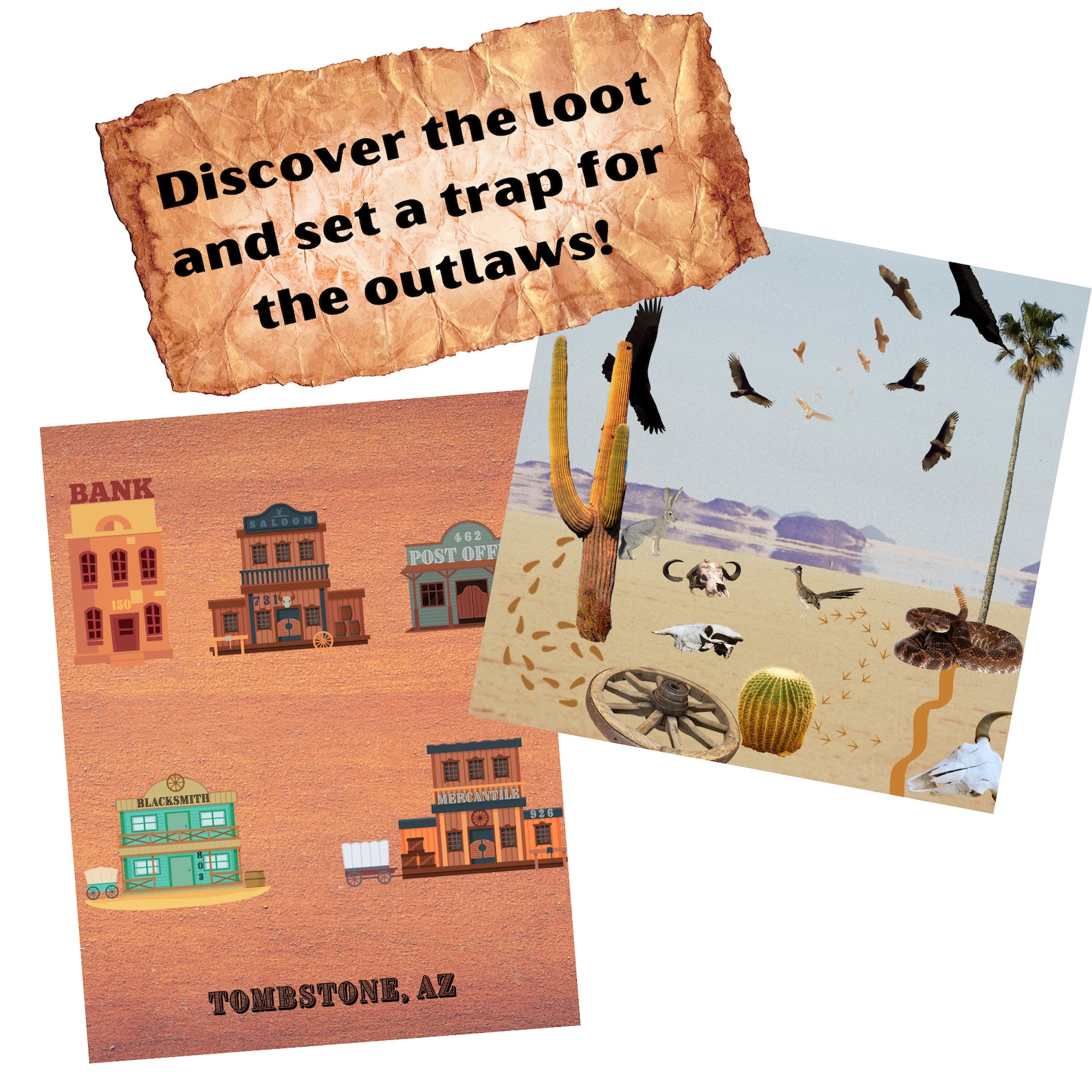 Wild West Escape Room Game. Outlaw Adventure Printable Party Game for ...