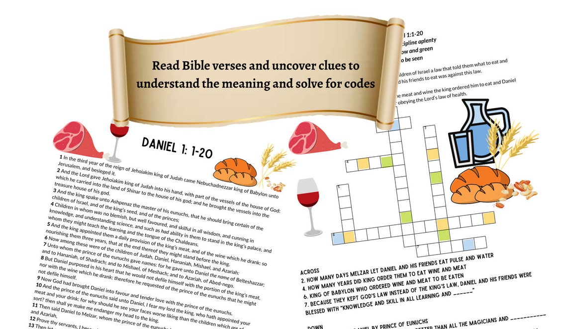 Bible Escape Room Game. Daniel in the Lions Den Kids and | Etsy