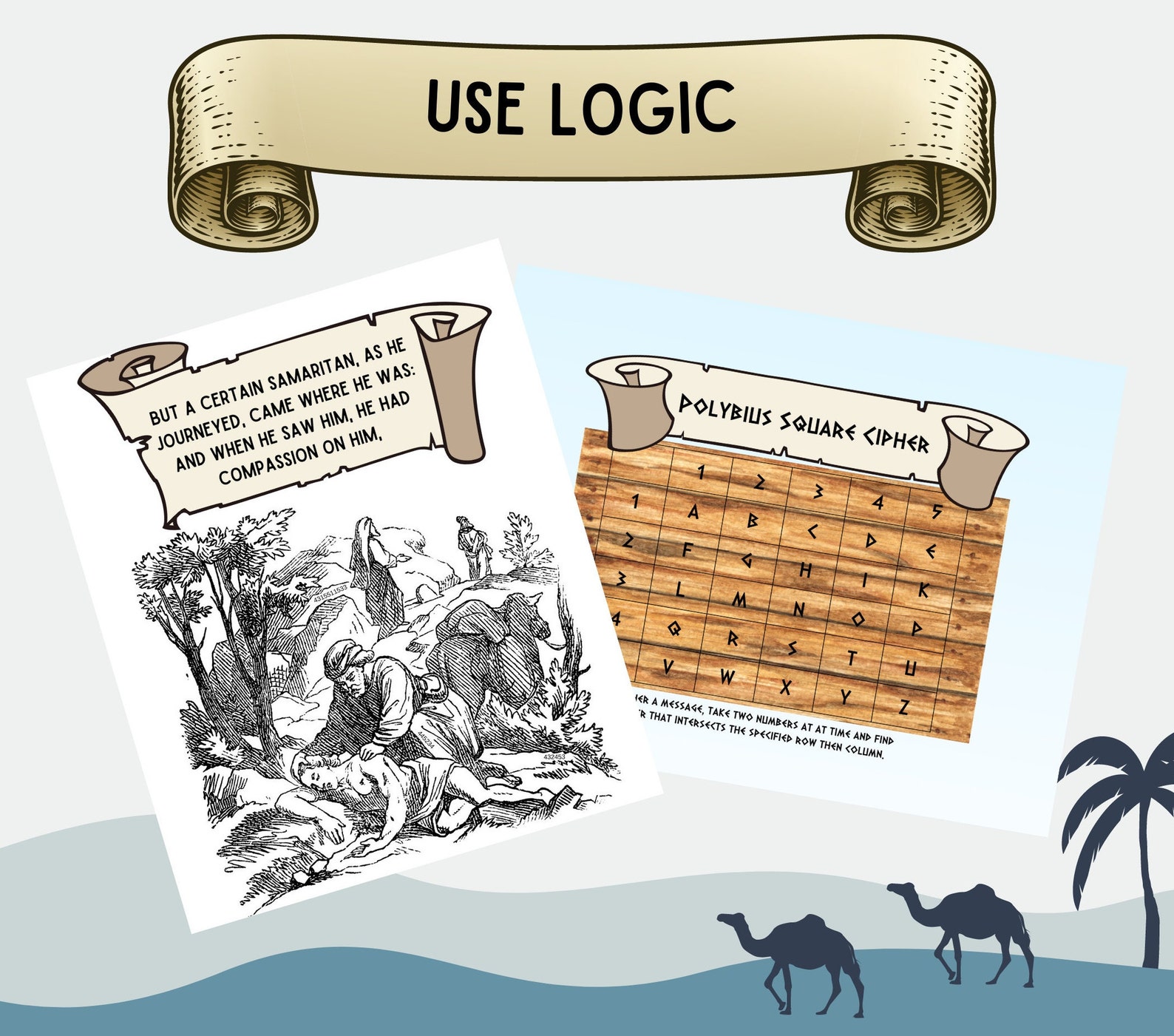 Good Samaritan Escape Room | Bible Themed Party Game | Parable DIY Kit ...