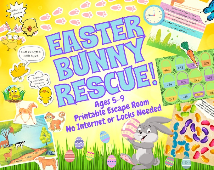 Easter Escape Room. Kids Escape Room Game. Family Fun Party Printable ...