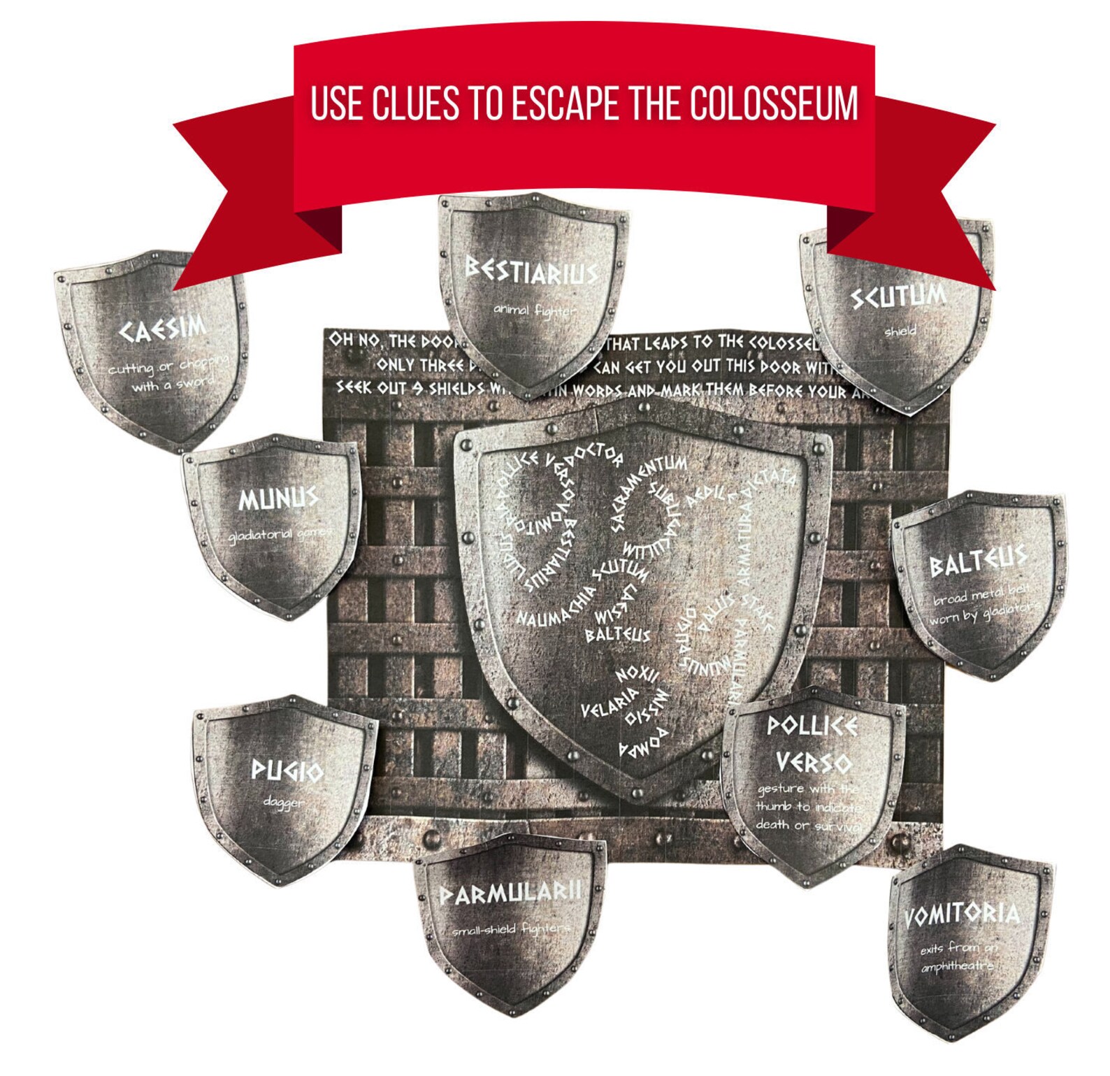 Gladiator Escape Room Game. Printable Adventure for Families, Adults ...
