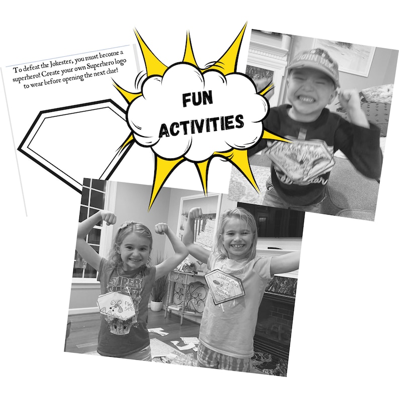 Kids Party Escape Room. Superhero Adventure Printable Party Game for ...