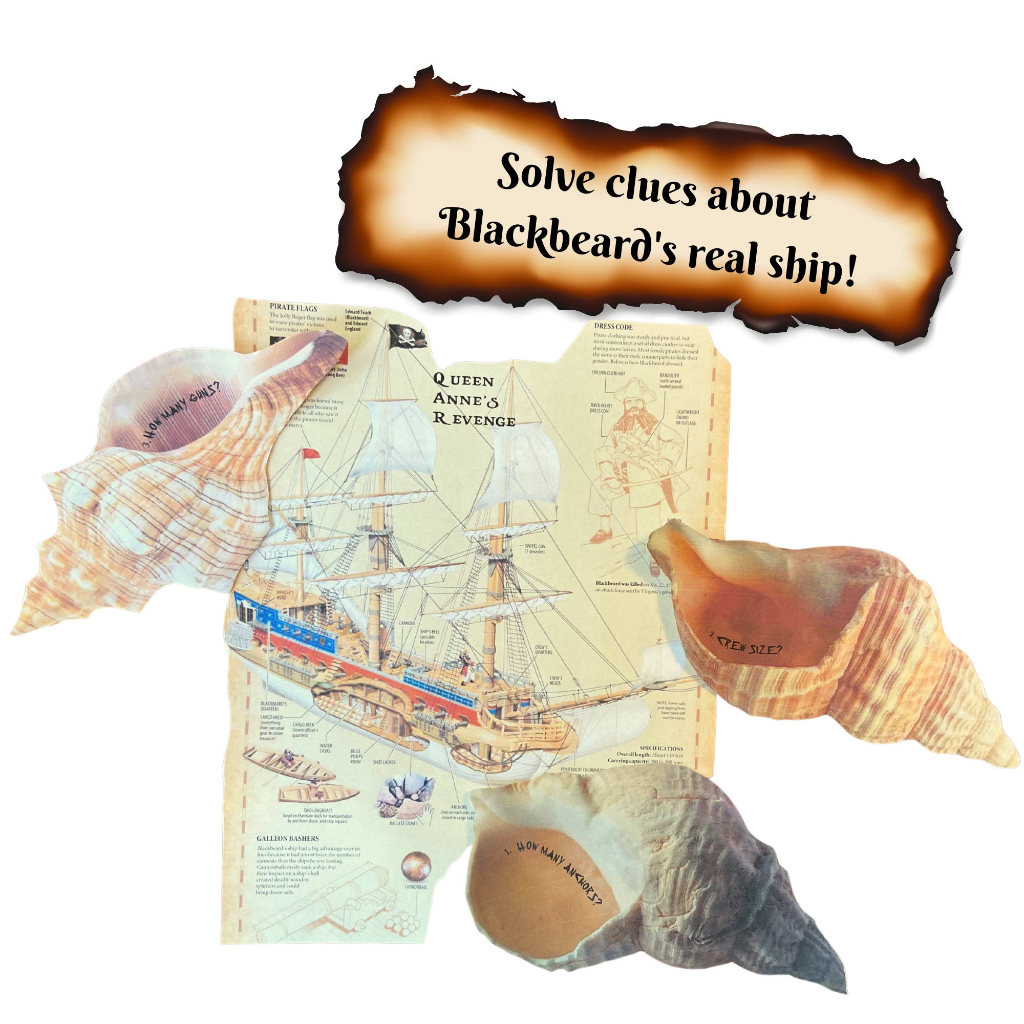 Pirate Escape Room Game. Treasure Adventure Printable Party Game for ...