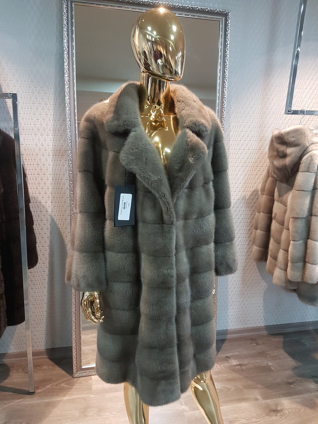 Real Pure Mink Fur original Mink Skin Genuine Mink Leather Coat Mink ...