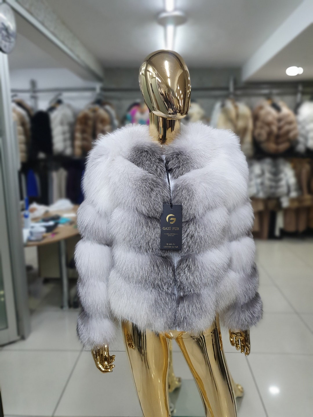 Distinctive Luxury Model Real Fox Fur Genuine Original Fox Skin Stylish ...
