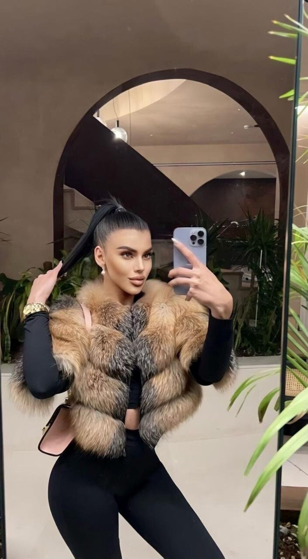 Grandeur Crystal Fox Fur Coat Real Fox Fur Genuine - Etsy