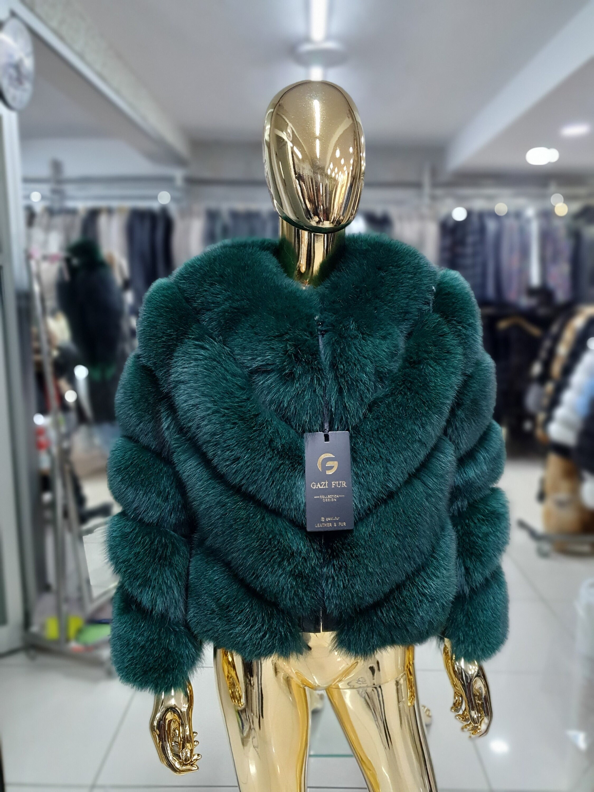 Real Fox Fur Jacket Detachable Sleeves Genuine Fox Fur Coat Original ...