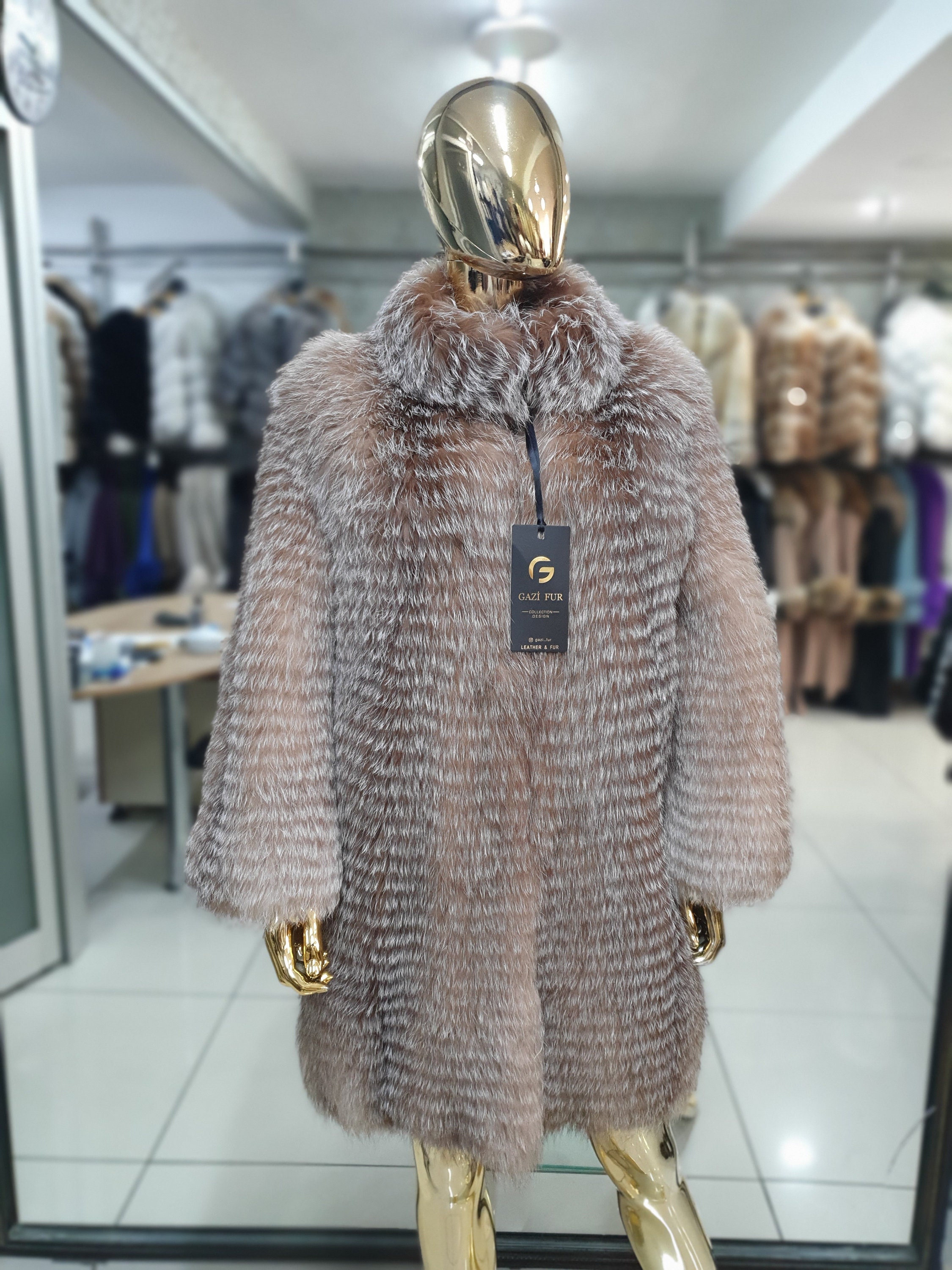 Distinctive Special Long Fox Jacket Genuine Original Fox - Etsy